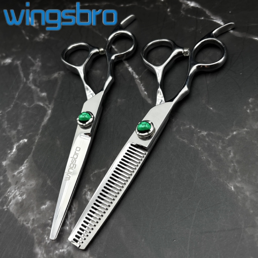 6.7 inch Left Handed Professional Hair Cutting Scissors Barber Flat ...