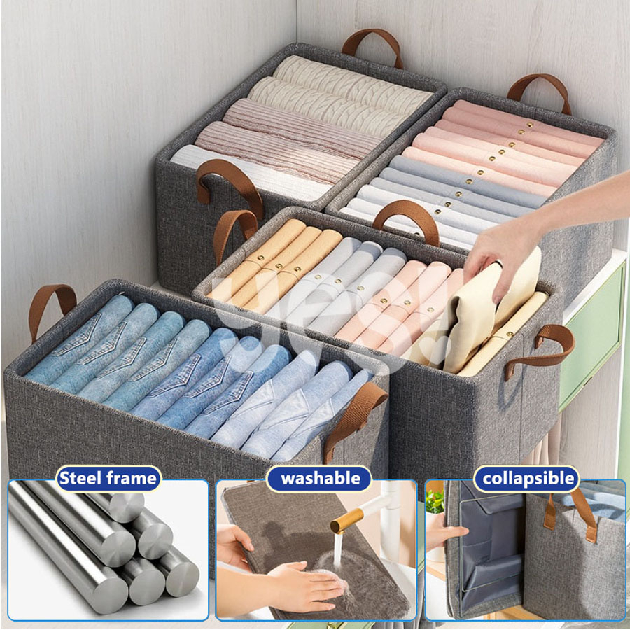 Foldable Large Clothes Storage Box Wardrobe Closet Drawer Storage ...