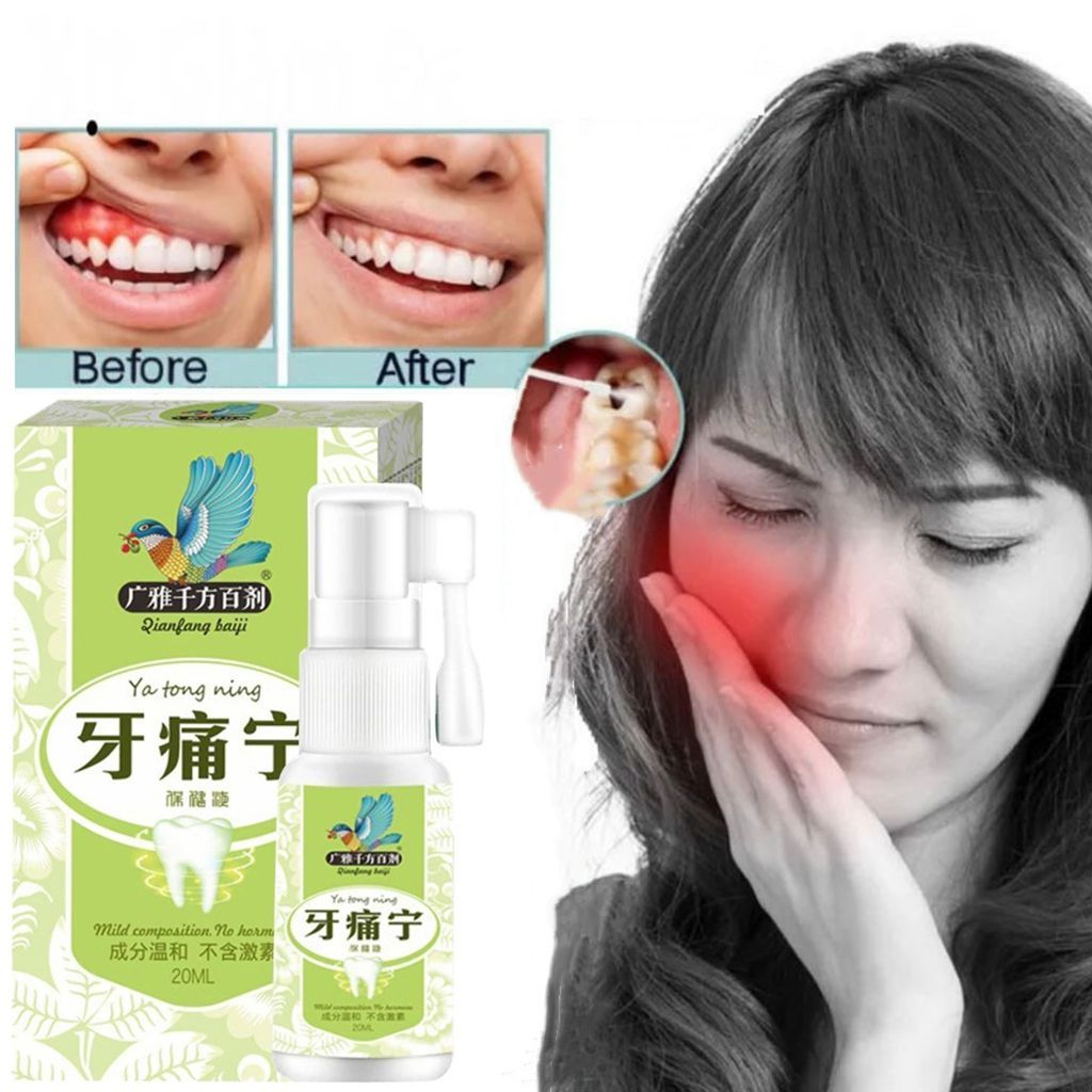 Toothache Relief Spray Quickly Gum Repair Essence Drops Quickly Repair ...