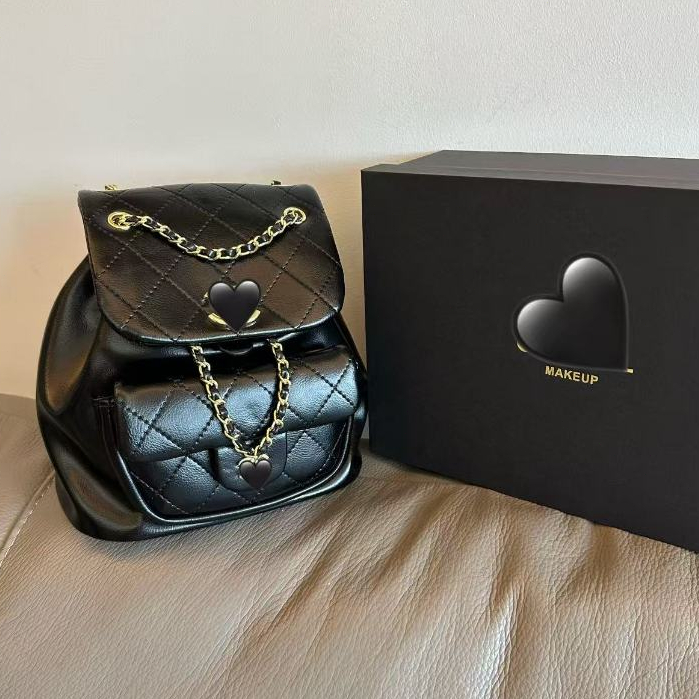 New Small Backpack Fashion Black Backpack vip | Shopee Philippines