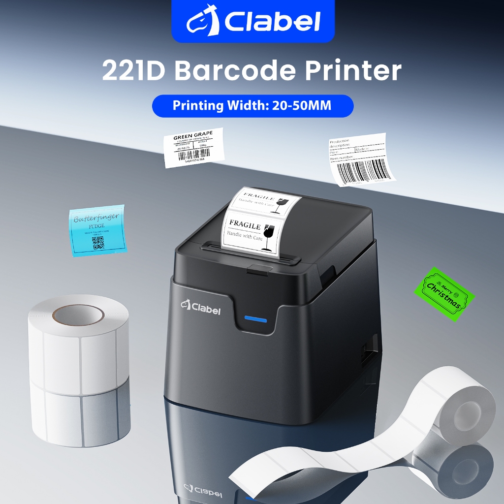 CLABEL 221D/321D Thermal Barcode Printer For Business Sticker Printer ...