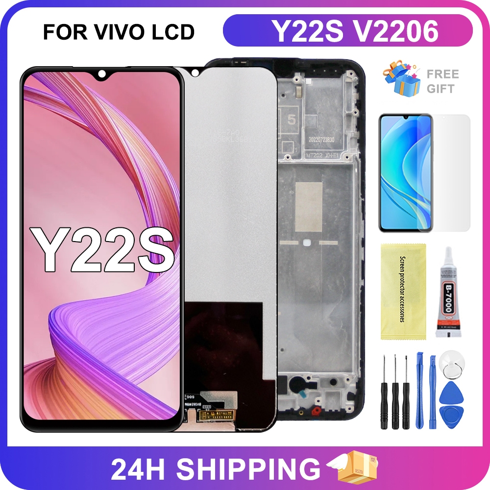 LCD With Frame For Vivo Y22S Y22 V2206 V2207 LCD Display Touch Screen ...