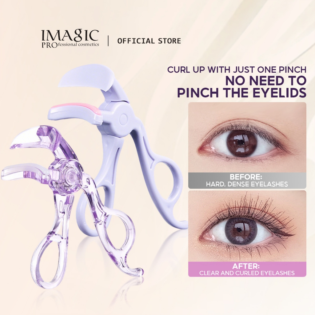 IMAGIC Frameless Eyelash Curler Long-Lasting Shaping Partial Wide-Angle ...