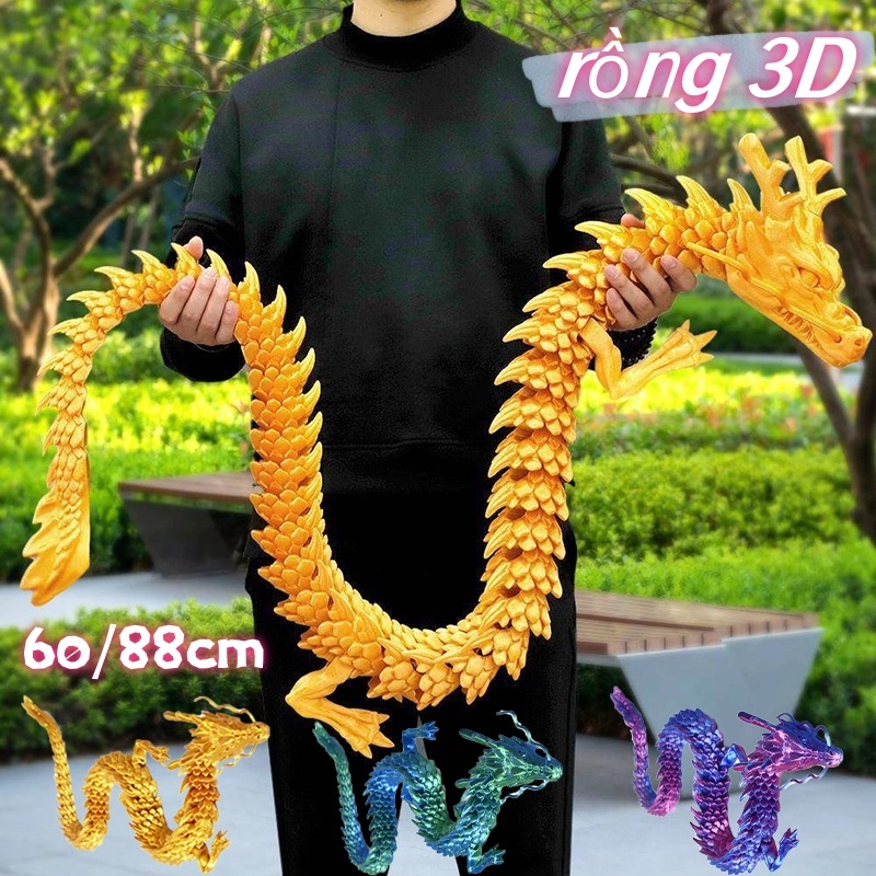 3D Printed Large Dragon Ornament Creative Design Dragon Toy Home ...