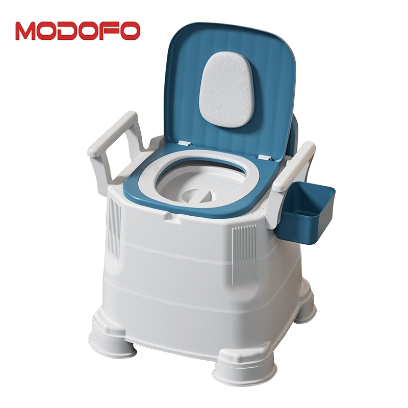 【Upgraded 】Portable Toilet Bowl Arinola for Adult Soft Pad Height ...