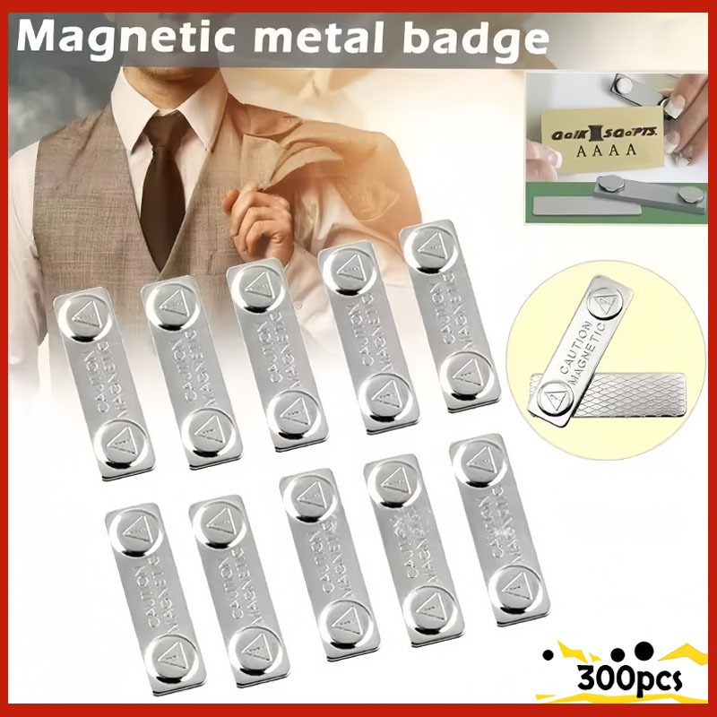 100/200/300pcs Magnetic Name Plate/Nameplate Magnet/Magnetic Badge ...