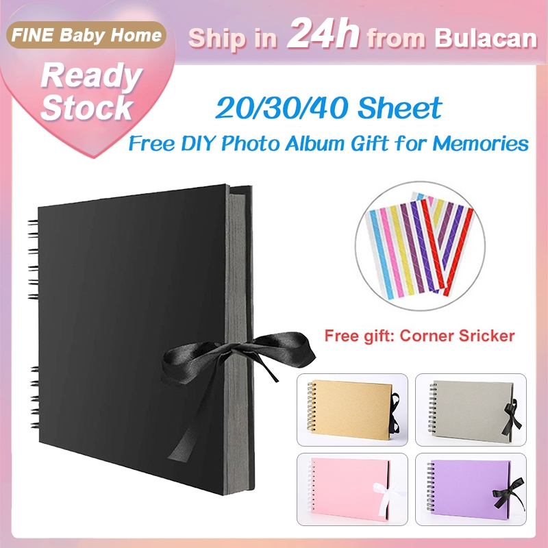 【Clearance】20/30/40 Sheets Scrapbook DIY Photo Album Photobook for ...