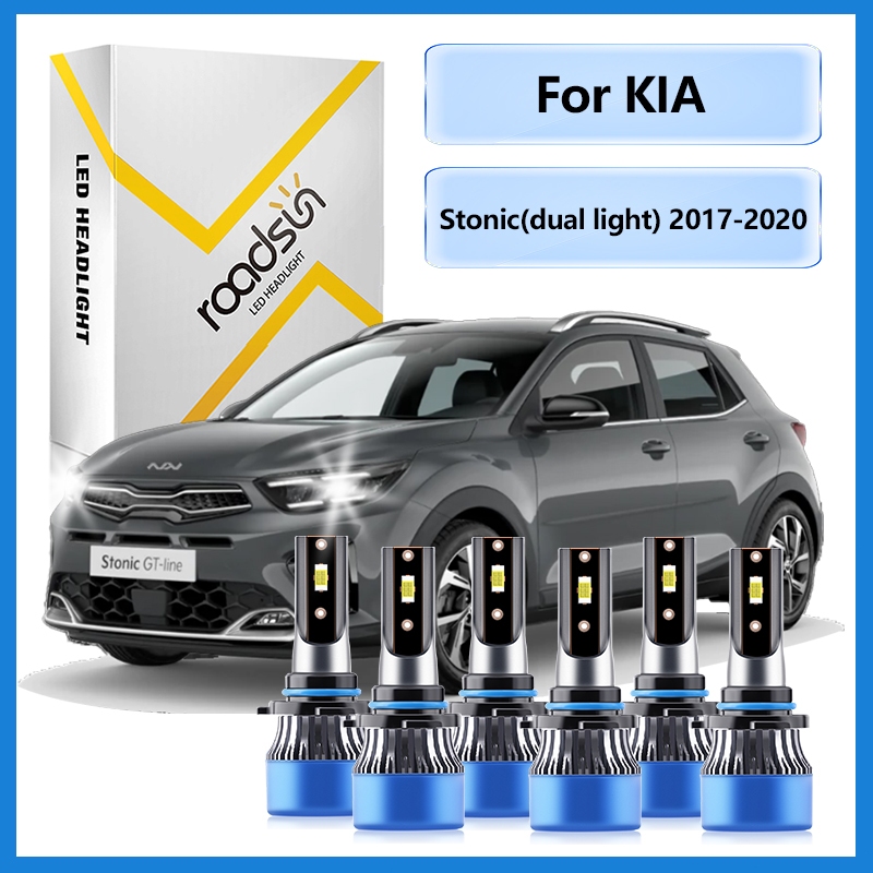 【Fit For KIA Stonic(dual light) 2017-2020】LED Car Headlight Bulbs Low ...