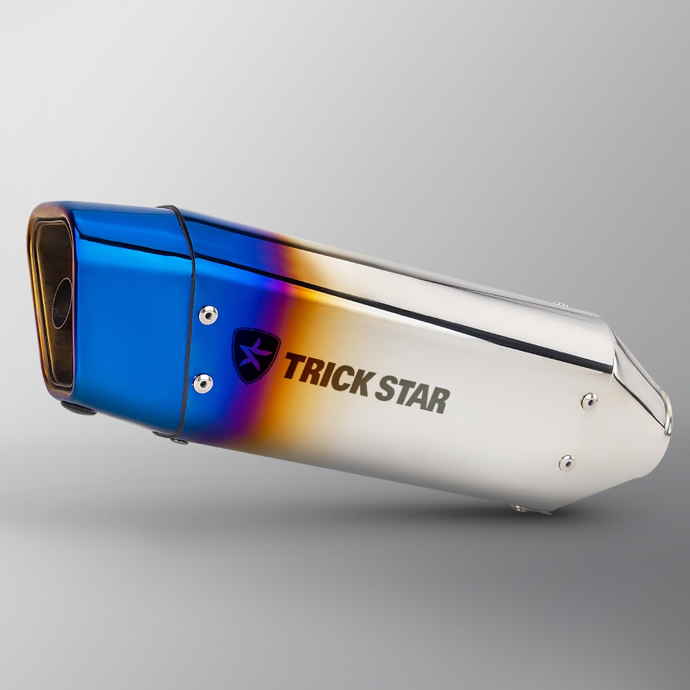 Trick Star Exhaust Motorcycle Modify Stainless Muffler with DB Killer for XMAX RS660 ZX6R R3 ...