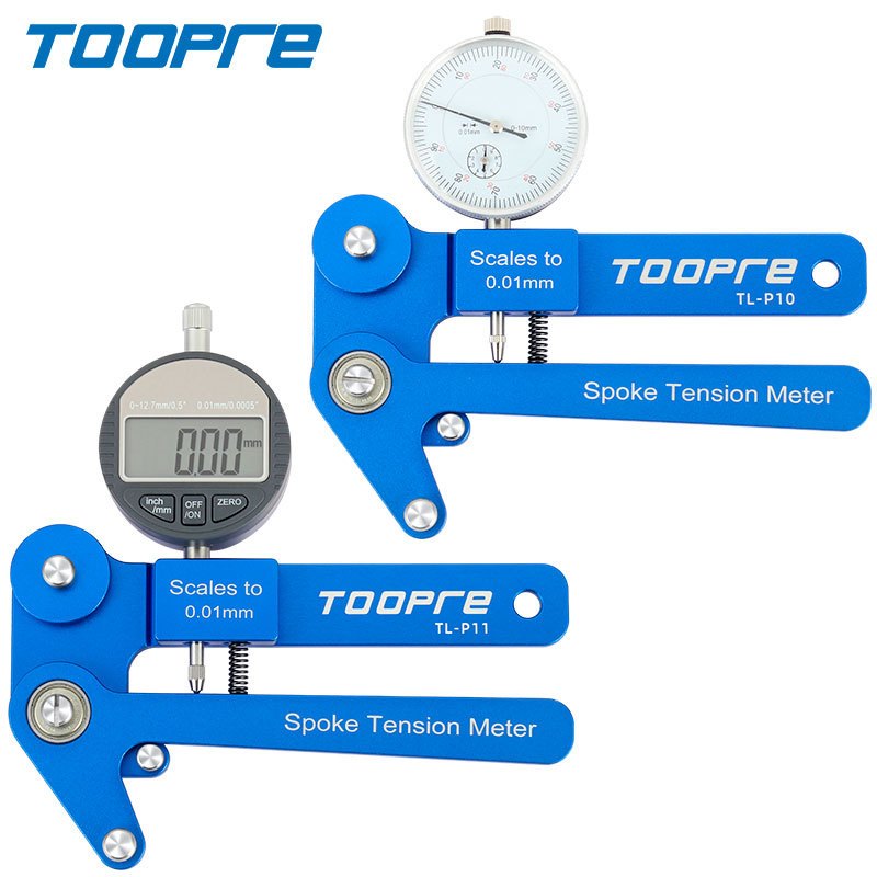 TOOPRE Bicycle Spoke Tension Gauge Digital Display Rim Correction Tool ...