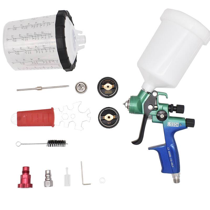 HVLP Spray Gun with Adapter 600cc/400cc Paint Mixing Cup Air Spray Gun ...