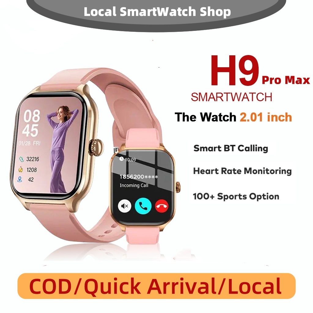 H9 Smart Watch Bluetooth Edition | 2.01"Screen | Health Monitor/Dial ...