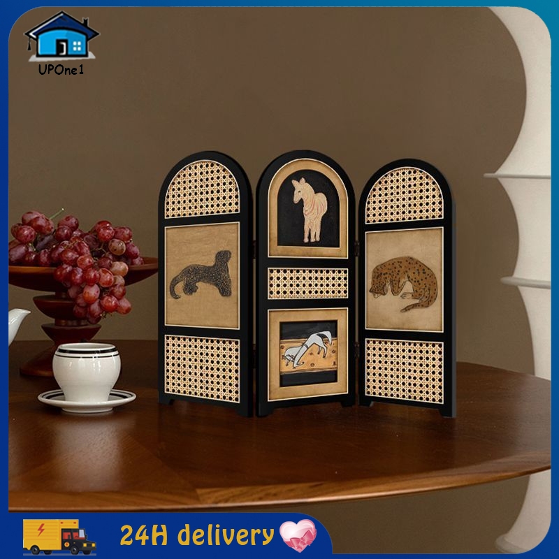 Chinese Ancient Style Desktop Screen Small Pendulum Painting Ornaments ...