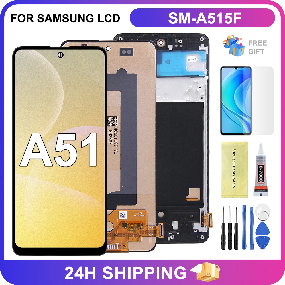 LCD With Frame For Samsung A51 4G / A515 LCD Display Touch Screen ...