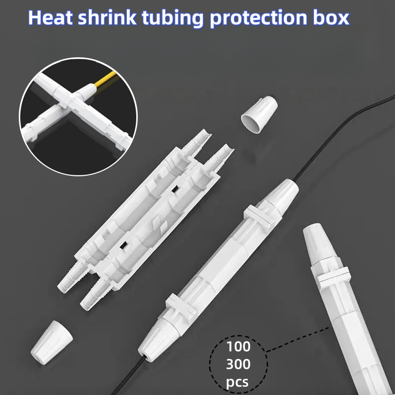 300pcs Round Fiber Optical Protection Box/Fiber Optic Fusion Protection ...