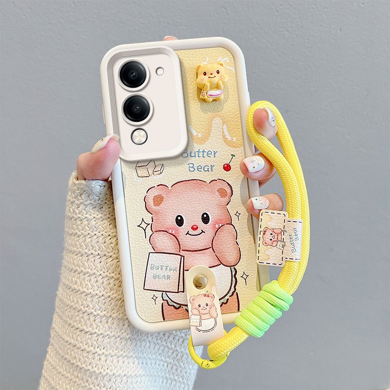 Cute 3D Leather Doll Phone Case for VIVO Y04 Y03 Y03T Y29 Y36 4G Y28S ...