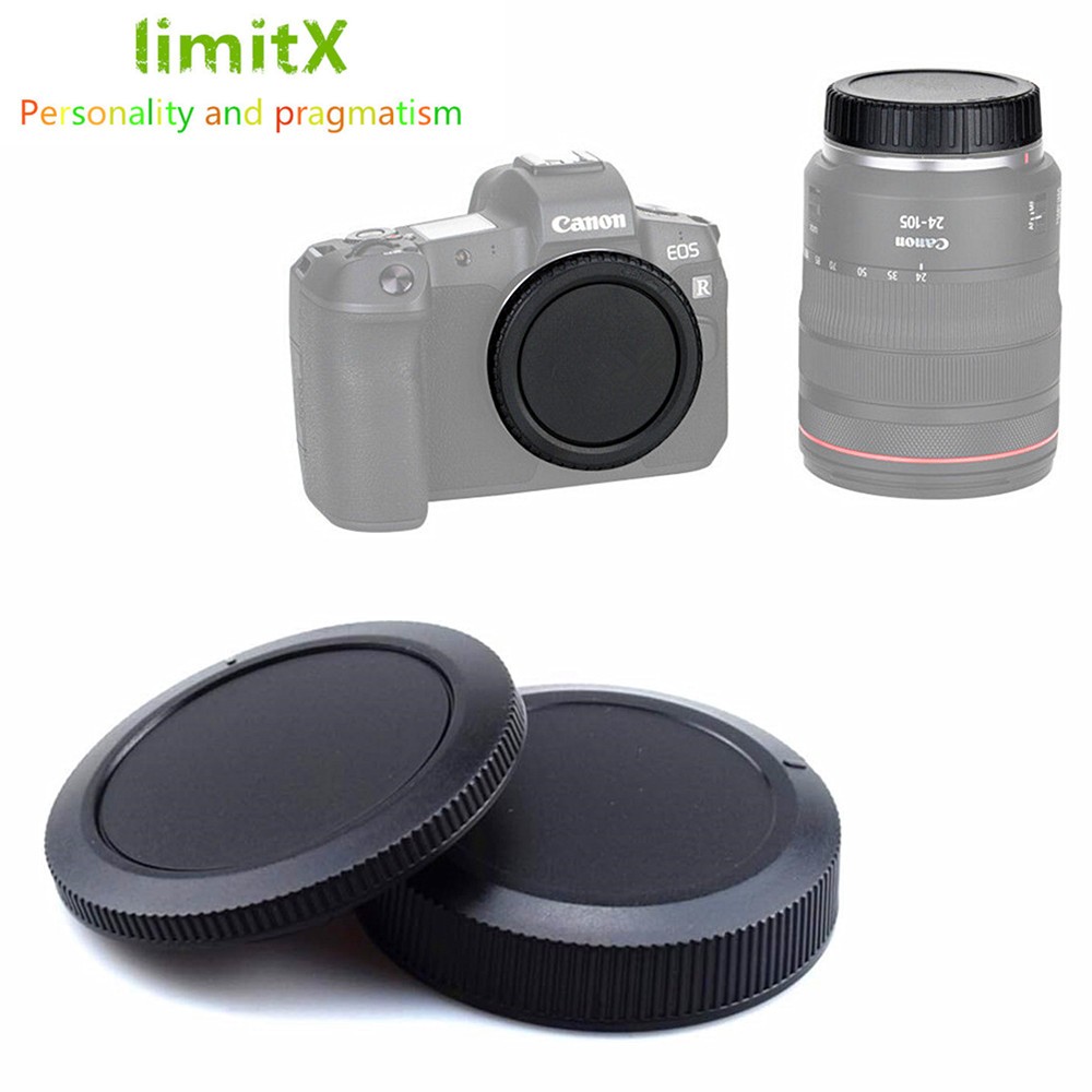 RF Mount Camera Body Cap & Rear Lens Cap Set For Canon EOS R50V R RP Ra ...