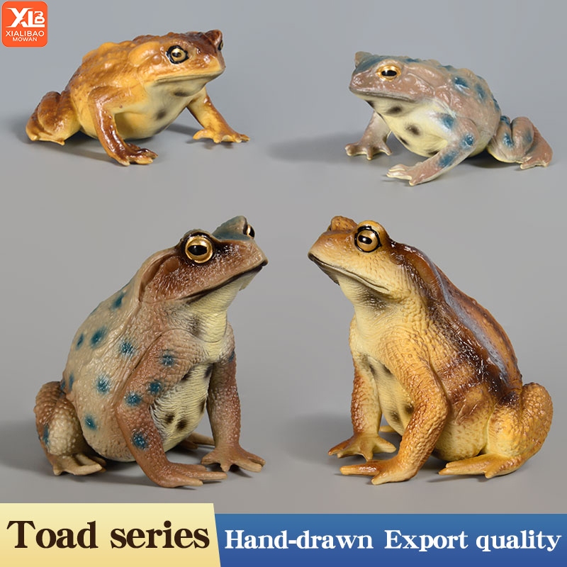 Realistic Toad Frog Figure Plastic Hand Painted Wild Animal Insects ...