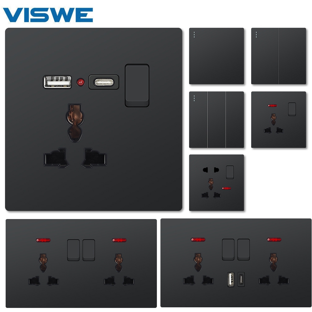 VISWE | wall socket | power socket | usb socket | universal socket | double socket | wall switch ...