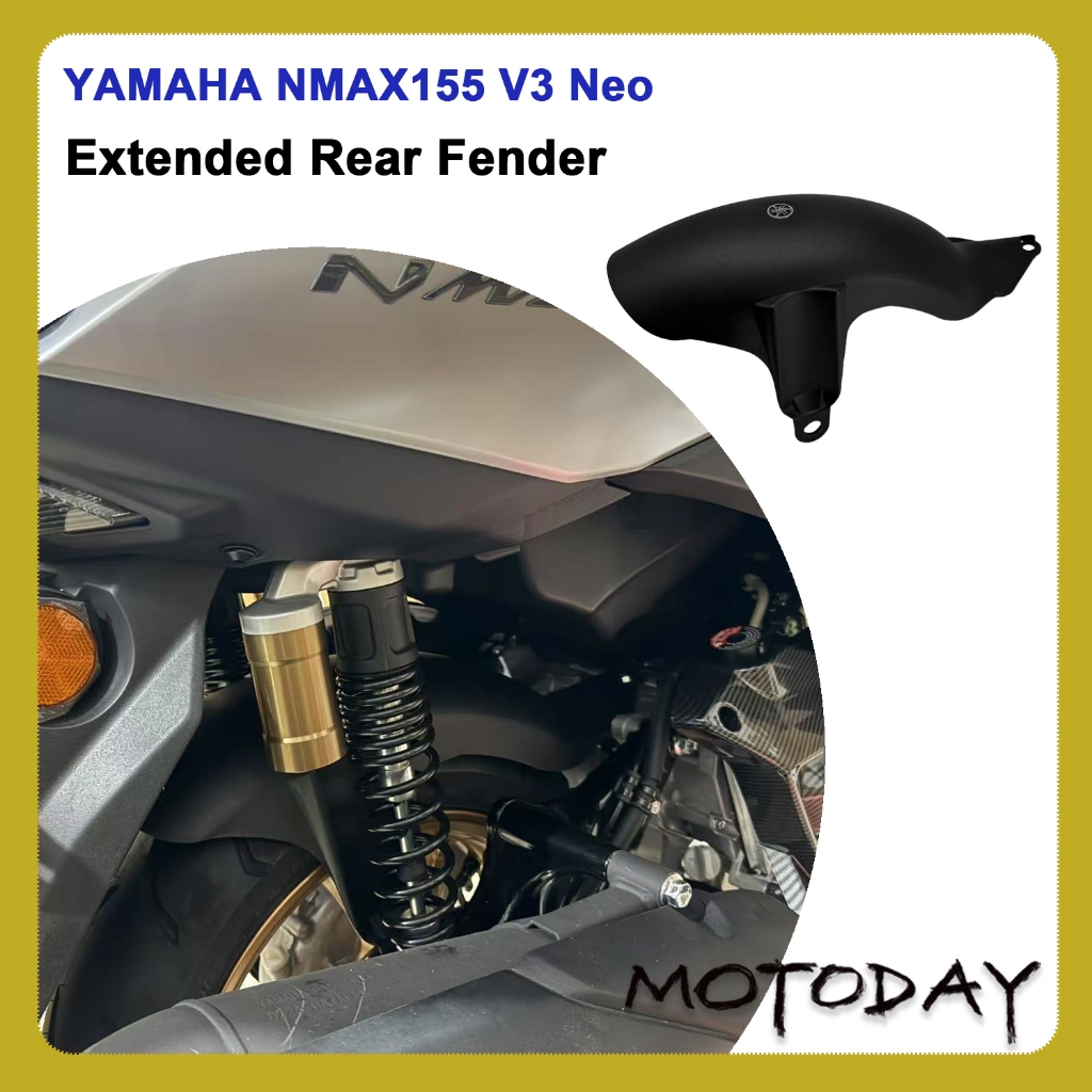 For YAMAHA NMAX155 V3 Neo Extended Rear Fender Full Mud Protection ...