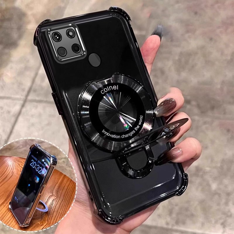 Case For Realme C12 C25 C25S Narzo 30A New bracket magnifying glass ...