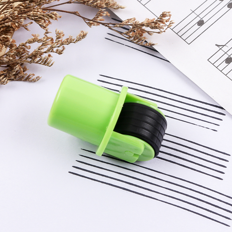 Staff roll stamp, roll stamper, learning to draw scores, notes, fun ...