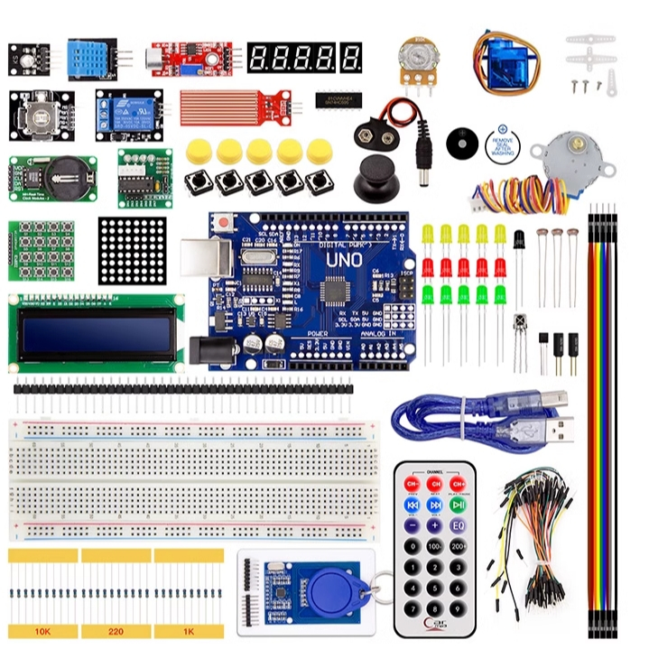 For Arduino UNO R3 RFID Starter Kit Upgraded Version Learning Suite LCD 1602 With Retail Box ...