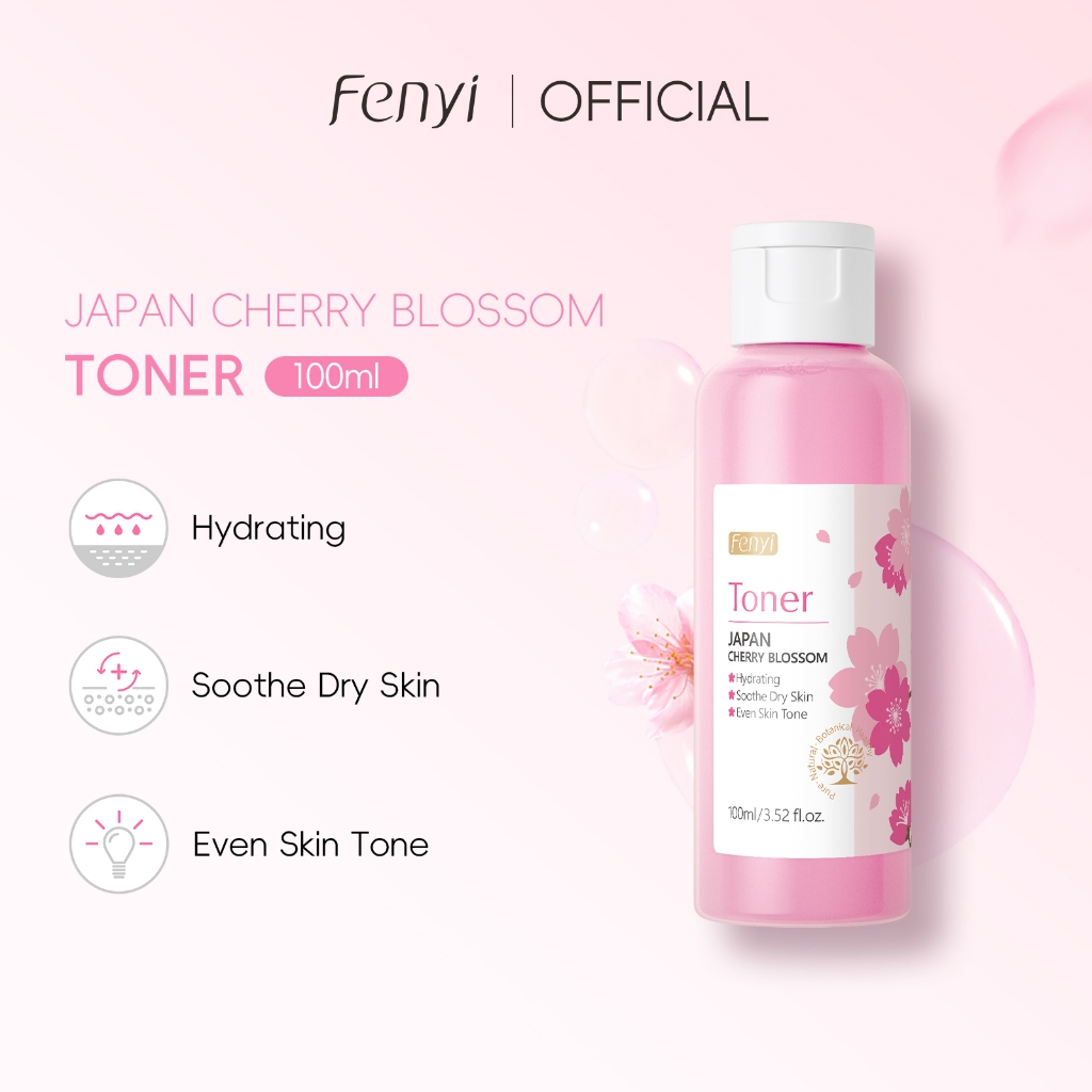 Fenyi Japan Cherry Blossom Toner Hydrating Repairing Brighten Skin Tone ...