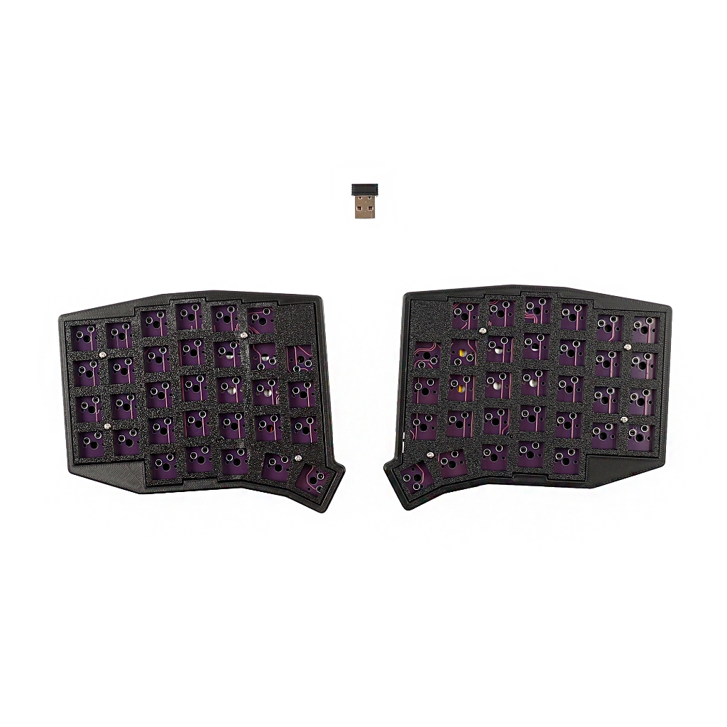 YMDK Sofle 2.4Ghz Wireless Split 64 Ergonomic Hotswappable 60% Layout ...