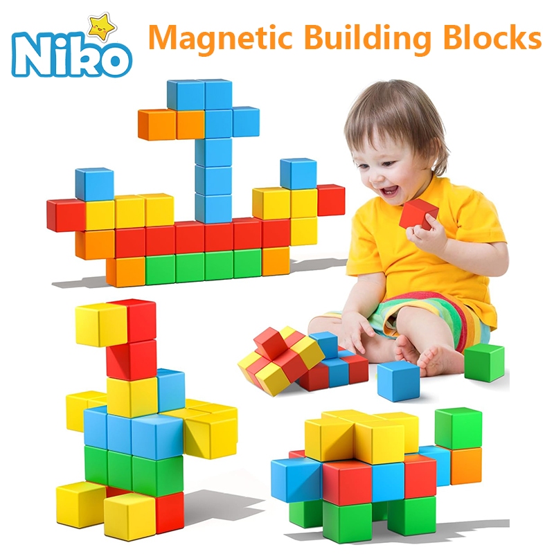 NIKO 32pcs Magnetic Building Blocks Toy Early Educational Toys Magnetic ...