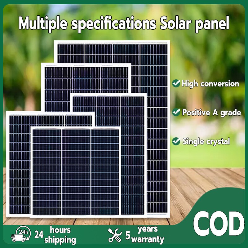 Grade A Solar Panel 100/185 Watts Monocrystalline Silicon Solar Panel ...