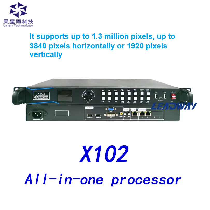 LINSN X102 X104 X100 X200 All-in-One LED Video Processor Full Color LED ...
