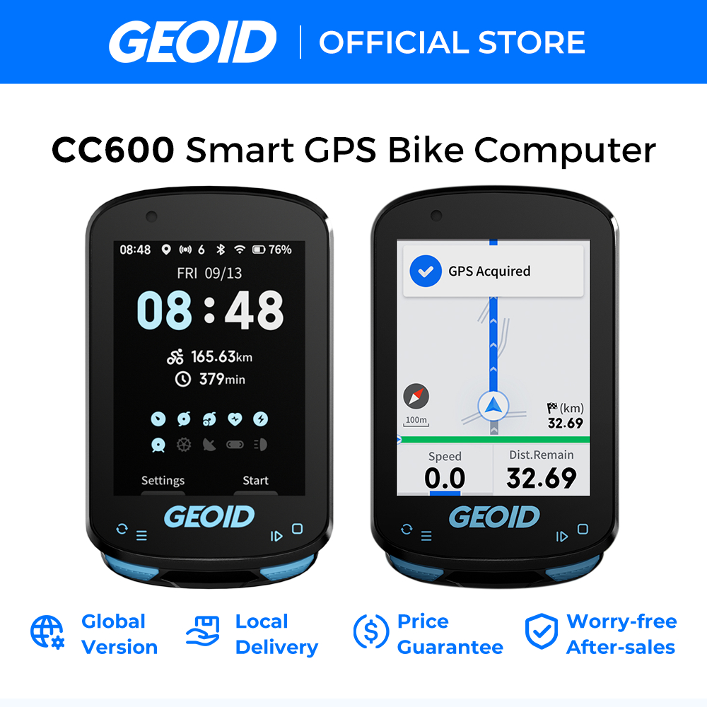GEOID CC600 Bike Computer Wireless Smart Navigation Bicycle Speedometer Automatical WIFI ...