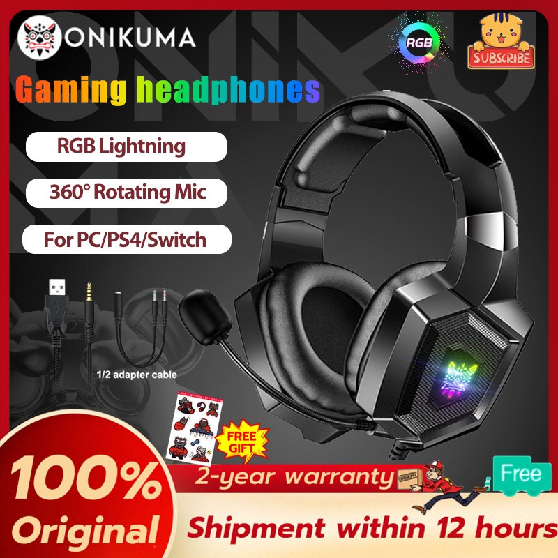 ONIKUMA K8 Mura Na Gaming Headset With Mic noise cancelling Gaming ...