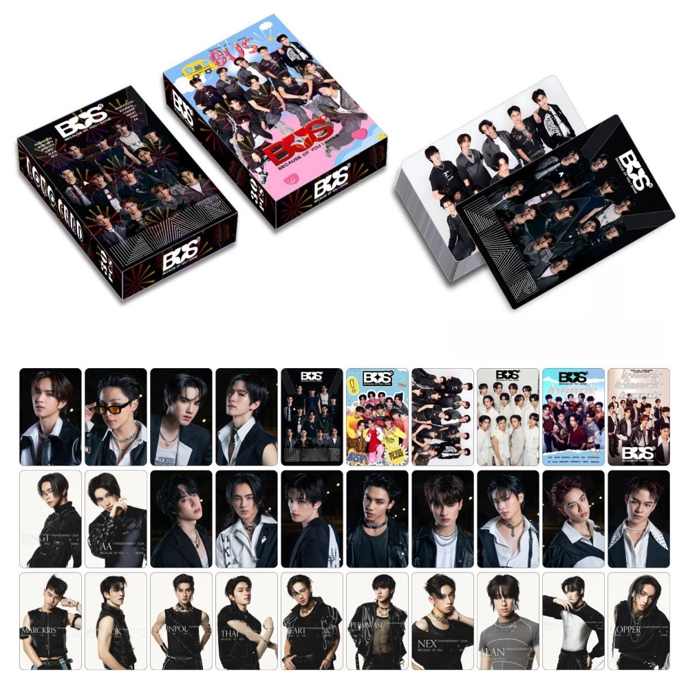 30-55pcs BUS Boun prem lovesick 2024 Photocards faye yoko lingorm Laser Hologram Lomo Card Orm ...