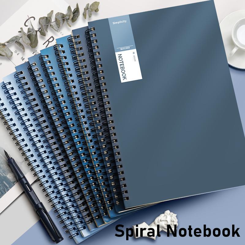 8pcs/set A5 40/80 Sheets Double Coil Design Notebook Simple Art Style ...