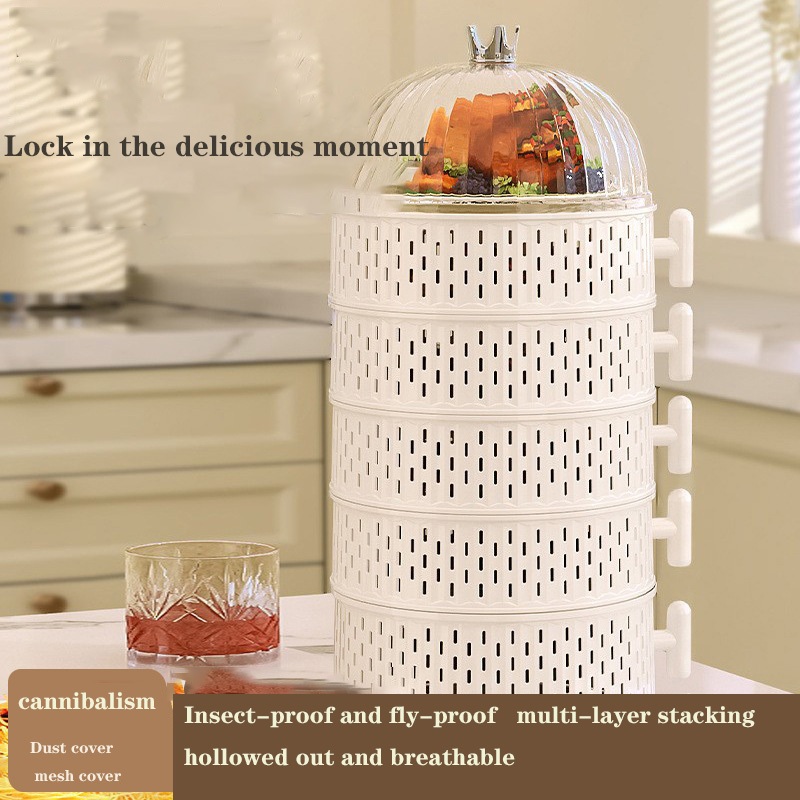 Multi-Layer Food Cover - Insect-Proof & Ventilated Dish Protector (PP ...