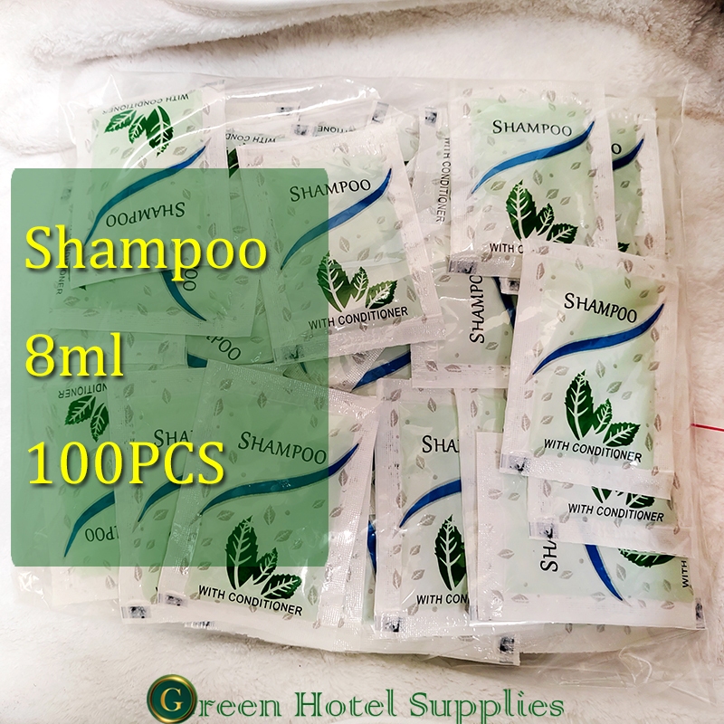 100pcs Hotel Supplies Standard Shampoo Sachet | Shopee Philippines