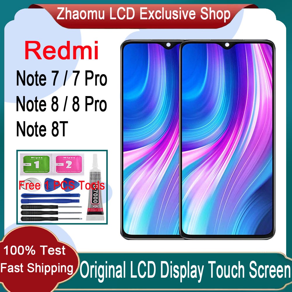 Original Redmi Note 7 7 Pro Note 8 8T 8 Pro LCD Display Touch Screen Replacement | Shopee ...