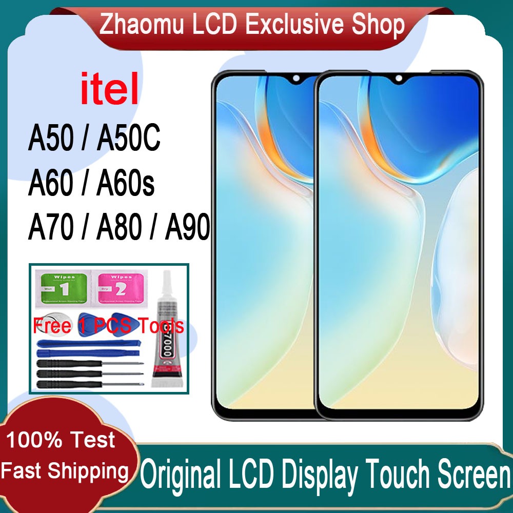 Original itel A50 A50C A60 A60s A70 A80 A90 LCD Display Touch Screen Replacement | Shopee ...