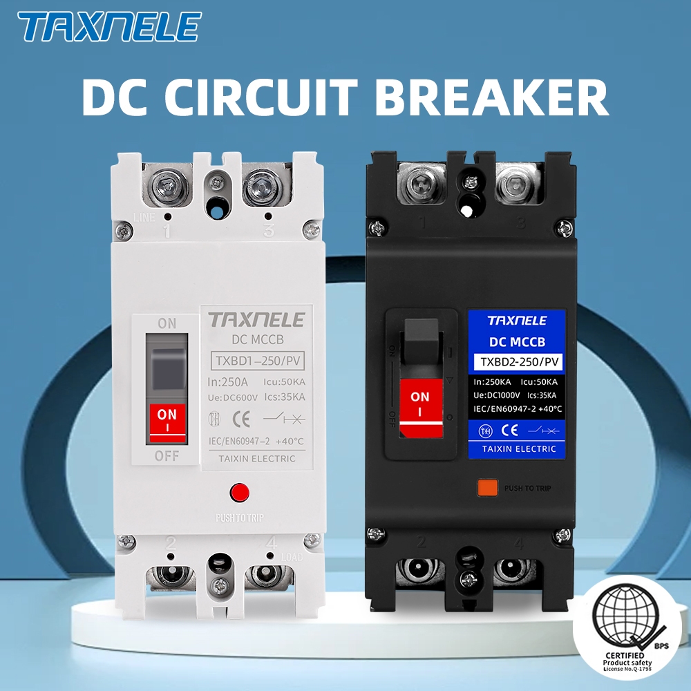 TAXNELE DC MCCB 2P 250A 600V 1000V DC Solar Molded Case Circuit Breaker ...