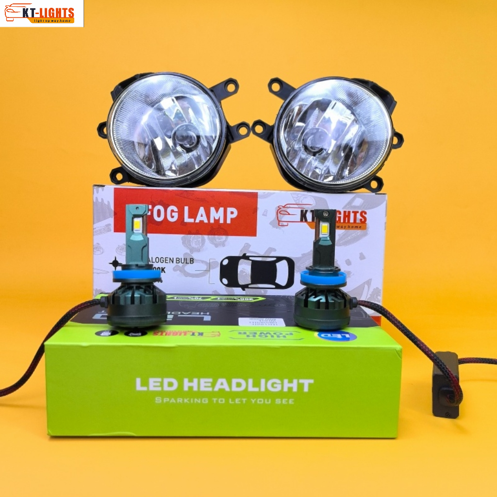 TOYOTA INNOVA FOG LAMP FOG LIGHT 2014-2018 SETS WITH LED BULBS H11 80W ...