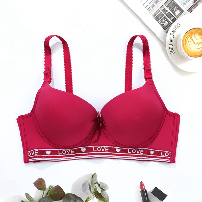 PARIFAIRY Stripe Bra no Foam Floral Strapless Bra for Woman Half Cup ...