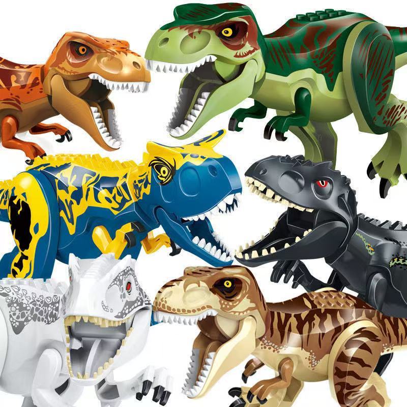 Educational Dinosaur Building Blocks Set with Large Pieces for Kids ...