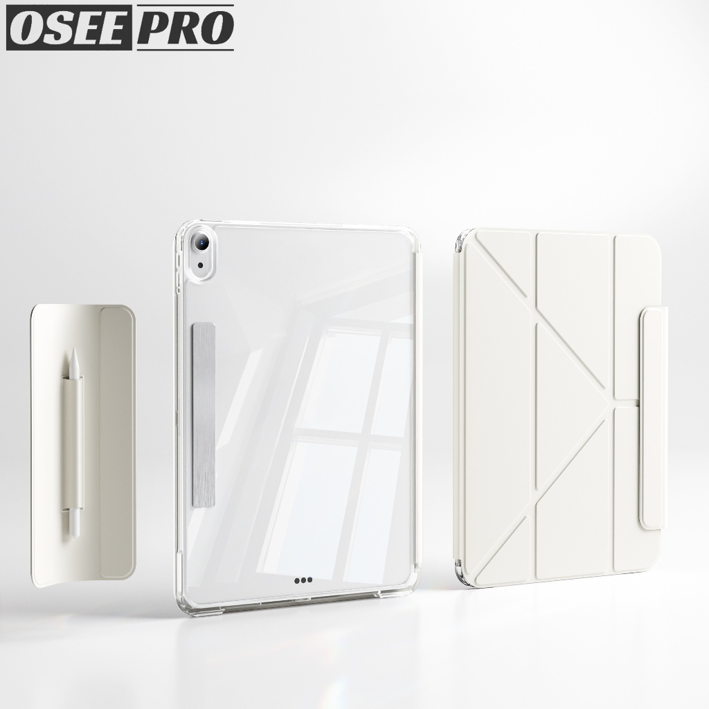 Osee Pro Removable Slide Rail Pulling Y-fold iPad case with buckle for ...