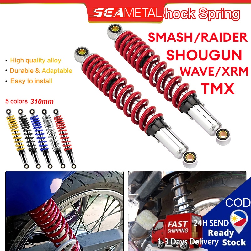 SEAMETAL 2PCS Motorcycle Rear Shock Absorber 310mm For Wave 100/110i ...