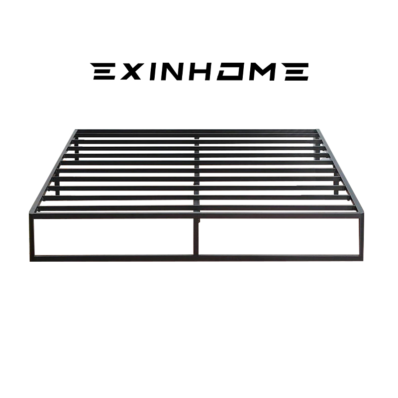 EXINHOME Lron Bed Frame Heavy Duty Bed Metal Bed Frame Steel Frame Bed ...