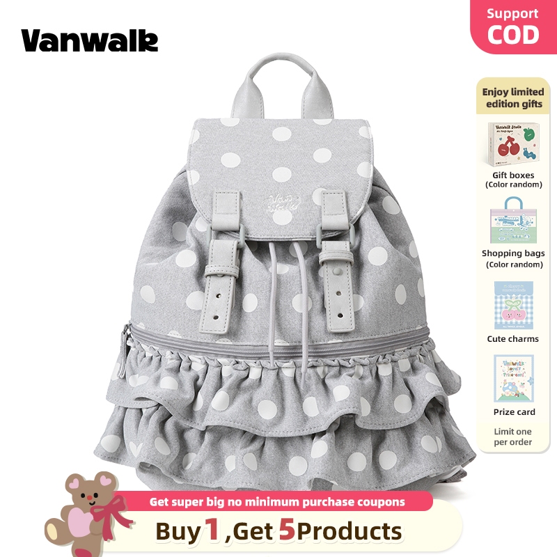 VANWALK Handheld Account Series V2904 New Skirt Edge Backpack for Girls ...