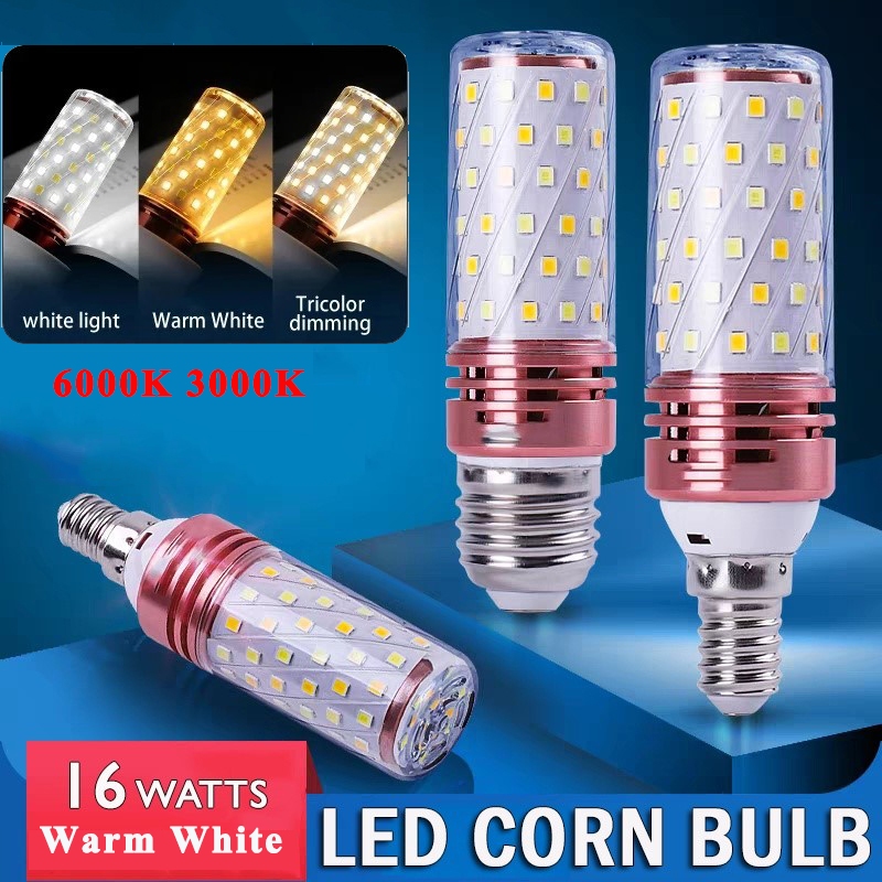 12/16watts E27 LED Corn Bulb Tricolor Lamp 220V Energy Saving ...
