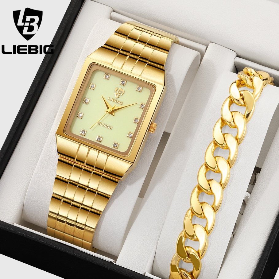 LIEBIG 8808 Couple Watch Luxury Lovers Display Waterproof Quartz ...